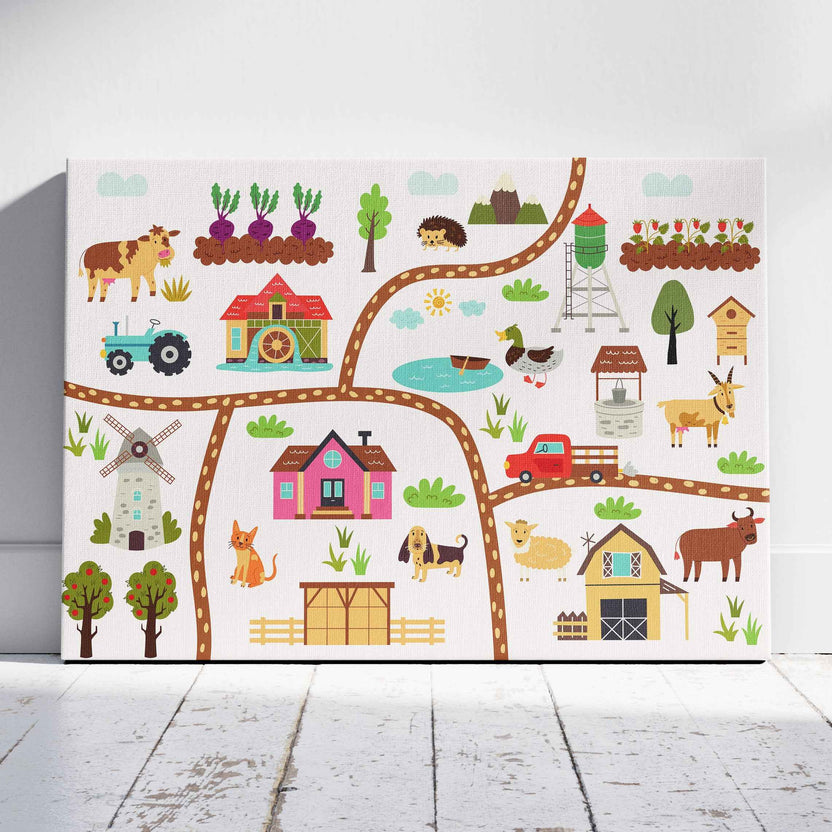 Adorable Dreaming Rainbow Giraffe - Rolled Poster Wall Art Print ...